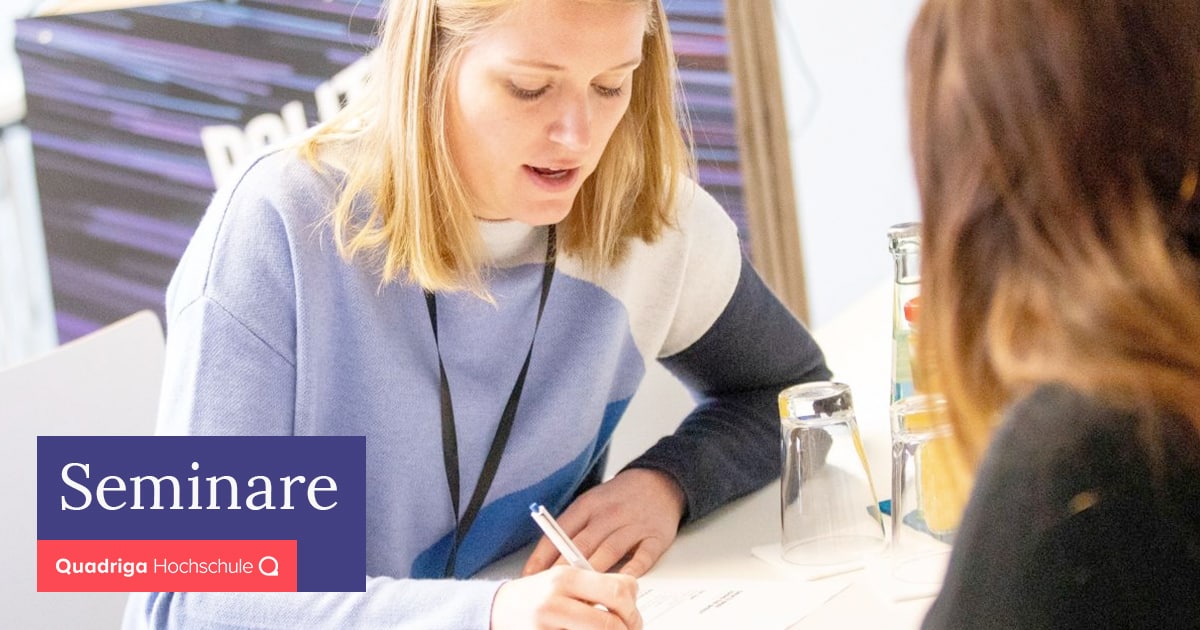 Seminare - berufliche Weiterbildung | Quadriga Hochschule Berlin